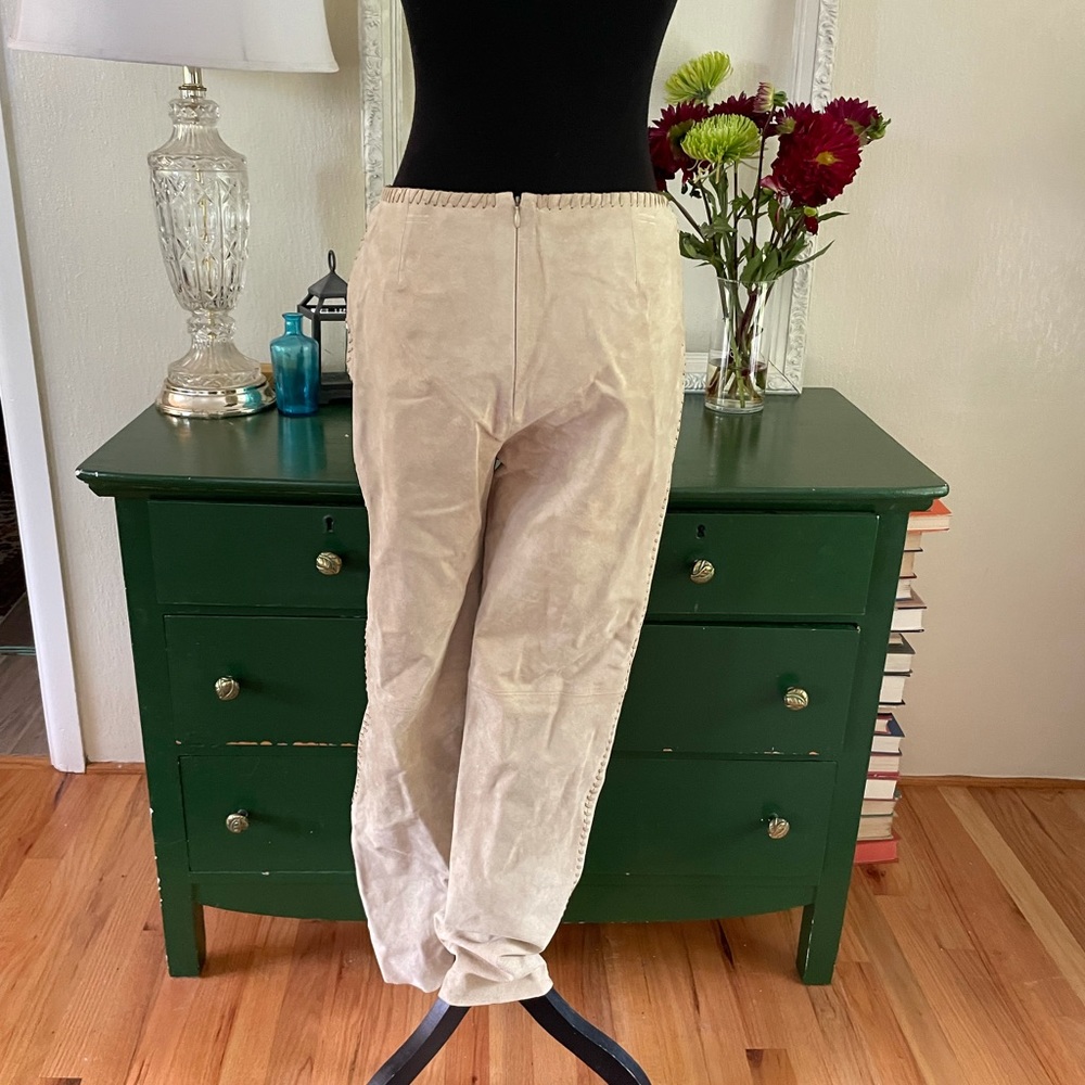 Western Influenced Leather Pants - Gem